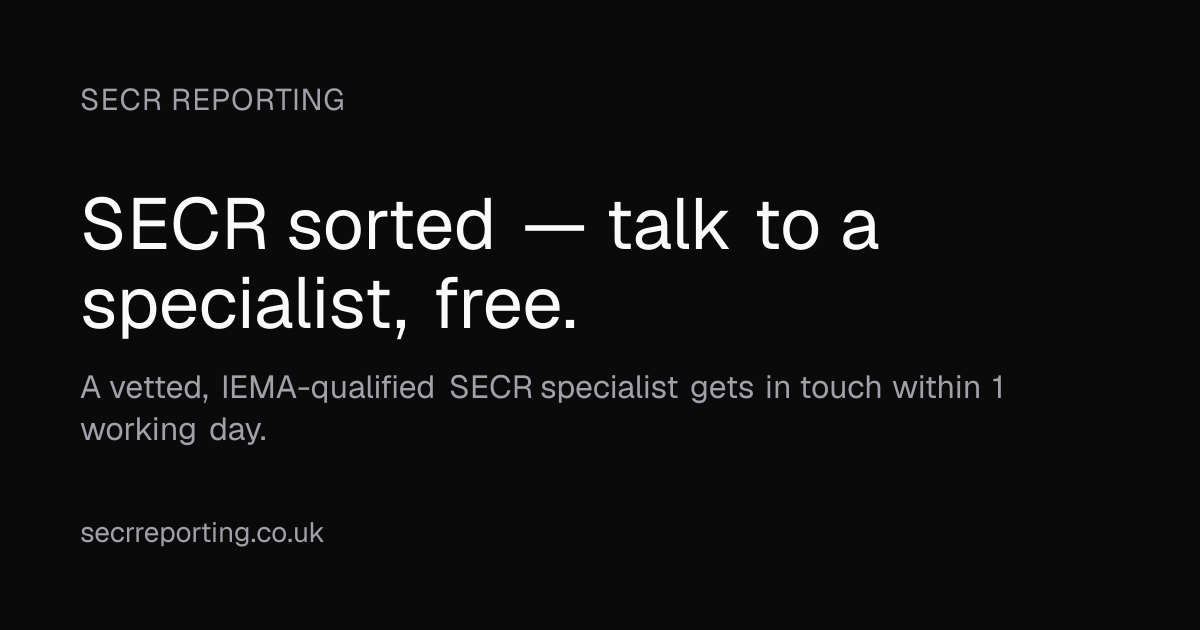 SECR Report Template & Example — Free 2026 Structure